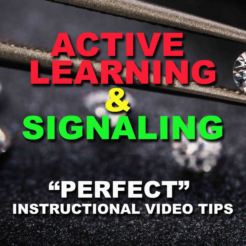 Active Learning & Signaling Strategies with Instructional Videos – ITS ...