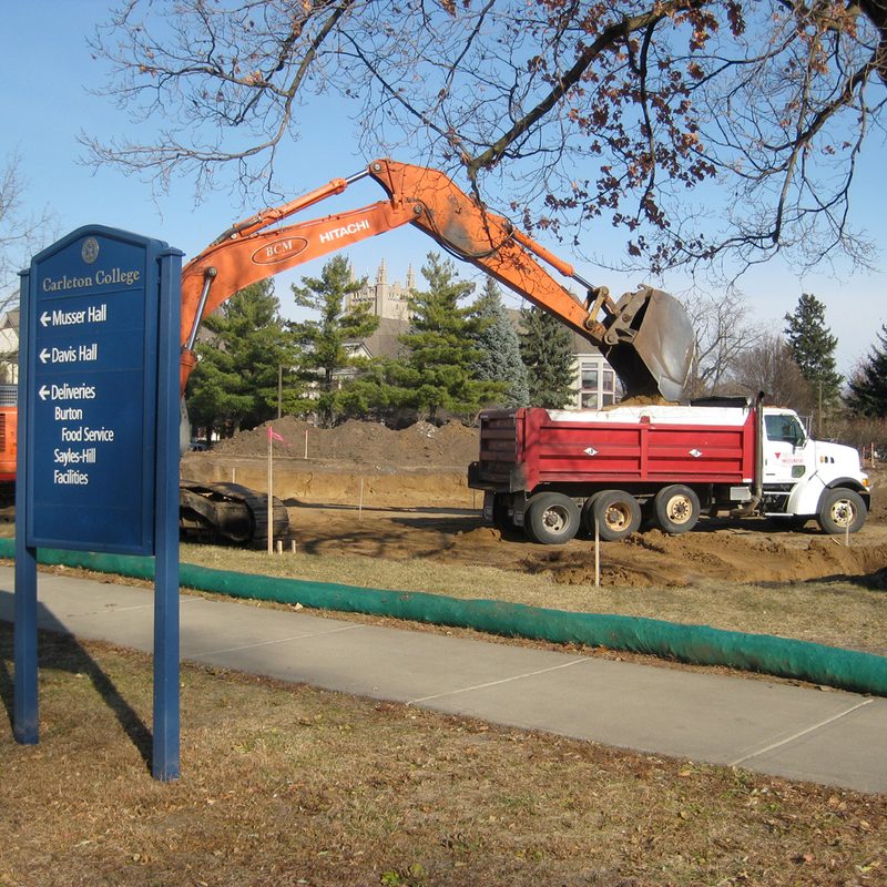 Carleton Begins Construction of Parking Lot at Second and Union Street ...