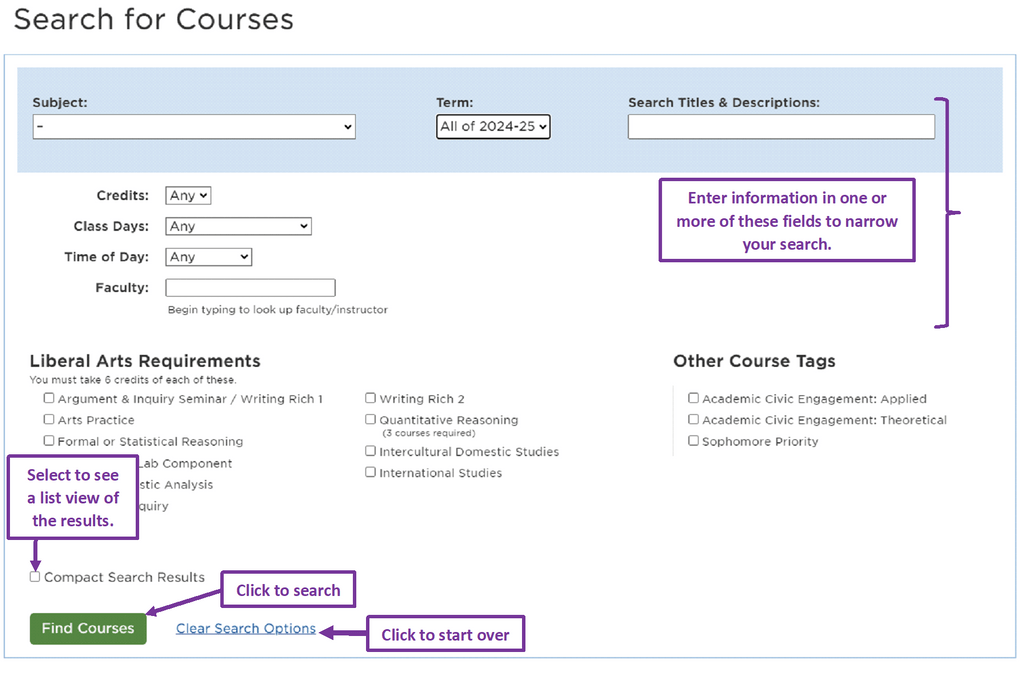 Exploring the Academic Course Catalog – Registrar’s Office – Carleton ...