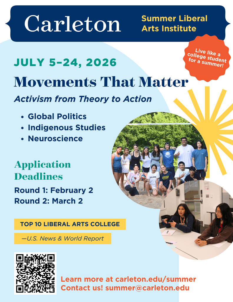 Movements That Matter – Summer Liberal Arts Institute – Carleton College