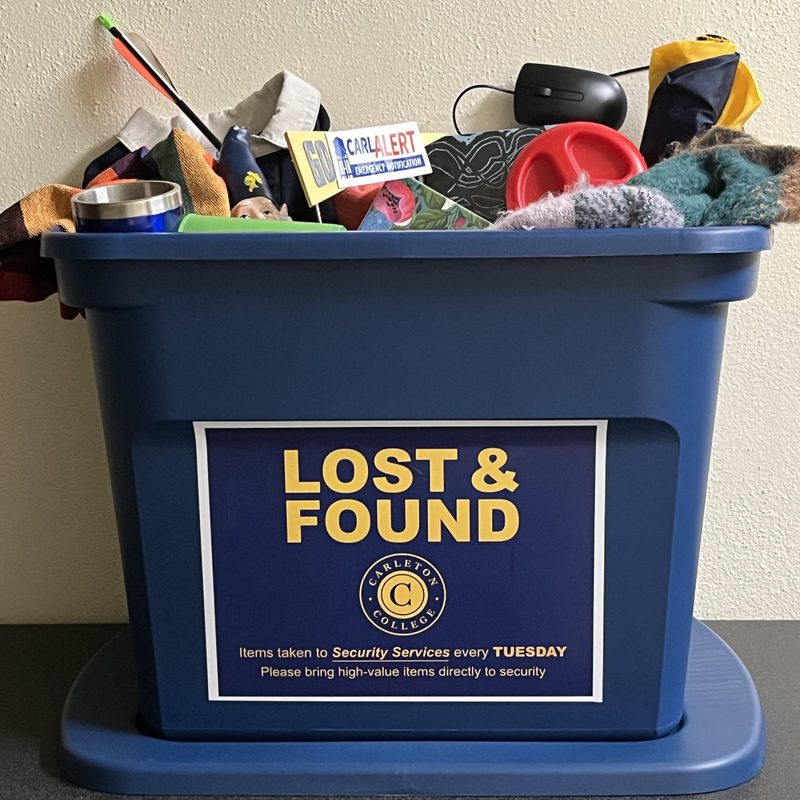 Lost and Found – Security Services – Carleton College