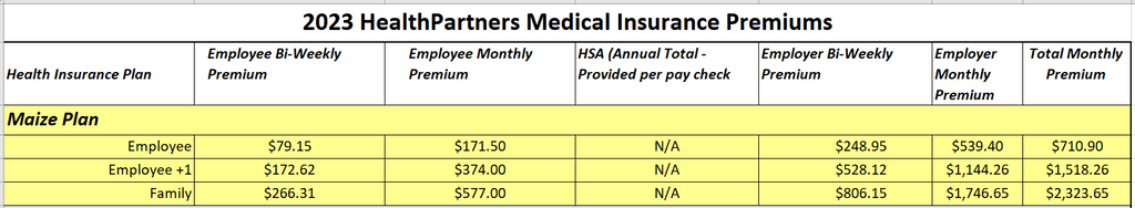 2024 Health Insurance – Human Resources – Carleton College