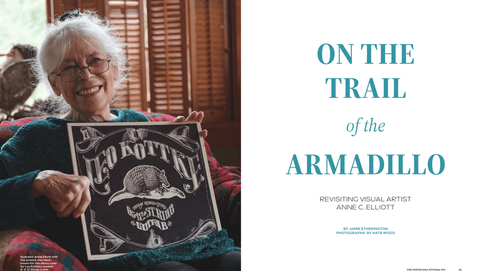 Anne Elliott ’66 and her cover art illustration showcased in Fretboard ...