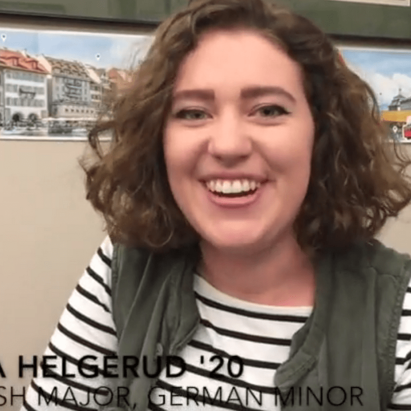 Erica Helgerud ’20 shares her fond memories of going on the Carleton ...