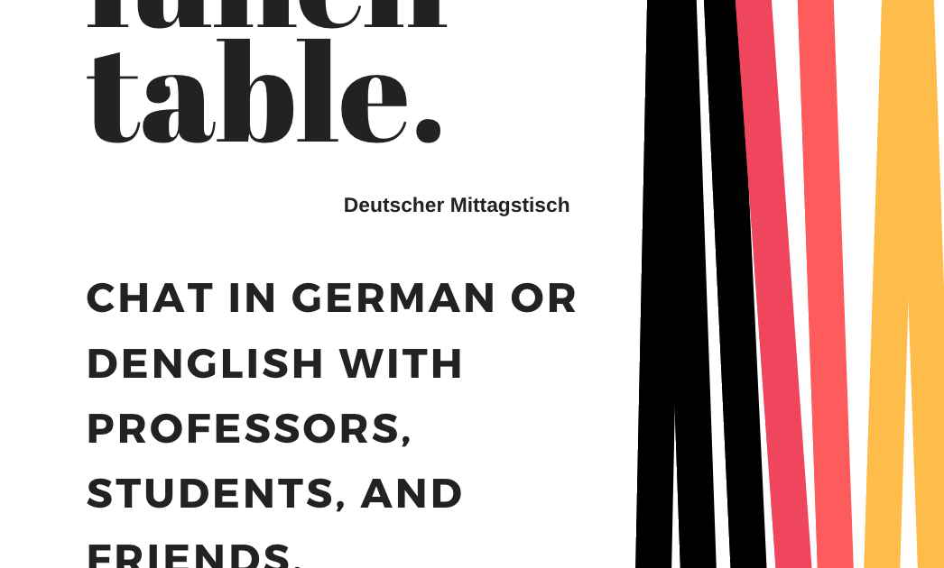 Mittagstisch (German Lunch Table) – Activities Calendar – Language ...