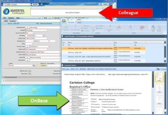 New functionality for Colleague/OnBase and Advance/OnBase users – Information Technology ...