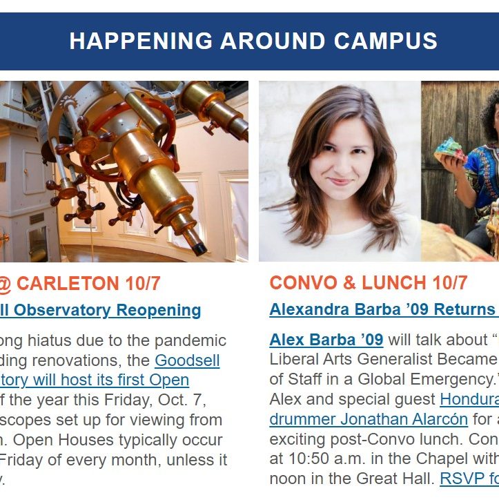 Carleton Today: October 6, 2022 – Carleton Today – Carleton College