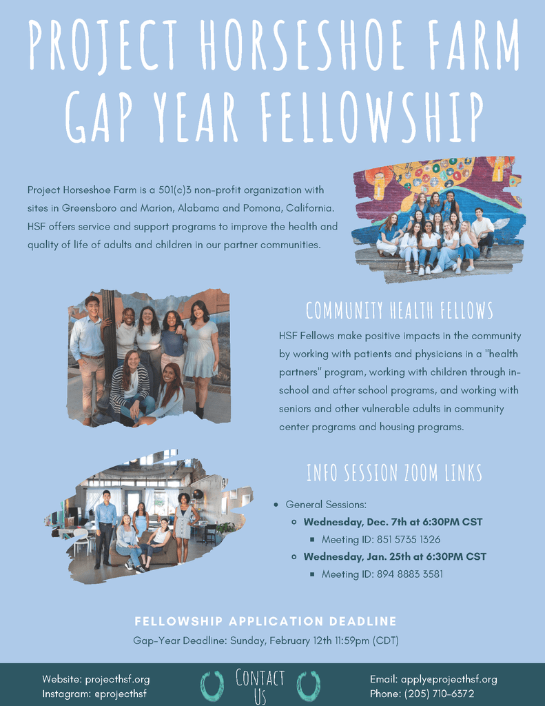 Gap Year Community Health Fellowship – Biology Opportunities – Carleton ...